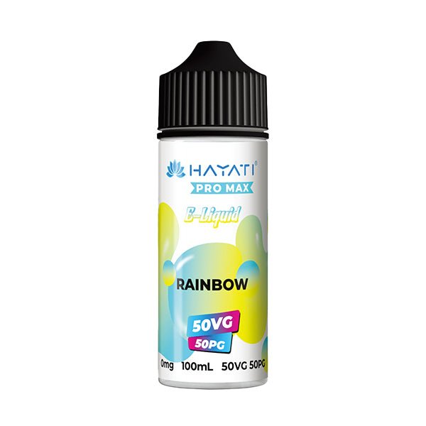 HAYATI RAINBOW 100ML SHORTFILL E-LIQUID| £10.00| 100ML 50/50 SHOTS – Super E-cig