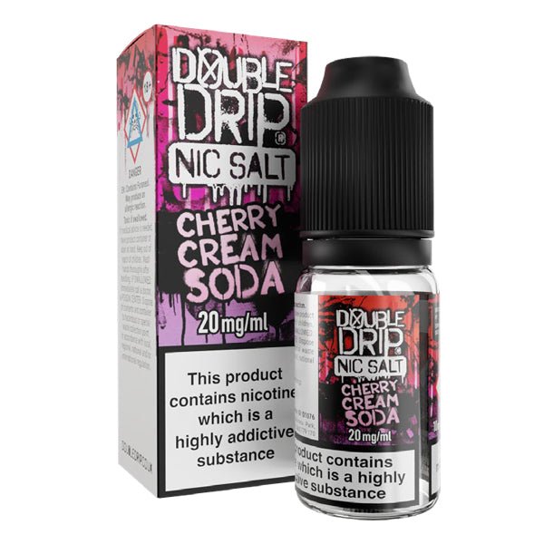 DOUBLE DRIP CHERRY CREAM SODA 10ML NIC SALT E-LIQUID| £3.50| 10 FOR £20 ...