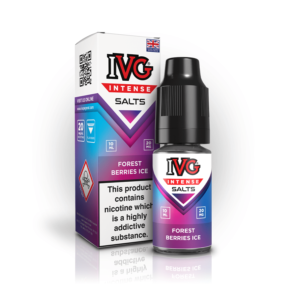 IVG INTENSE FOREST BERRIES ICE 10ML NIC SALT E-LIQUID| £3.50| 10 FOR £ ...